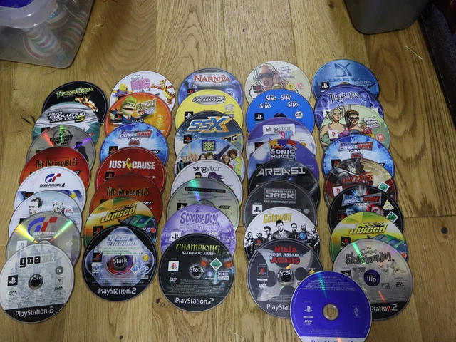 BUNDLE OF PLAYSTATION Ps2 Game Discs Untested Various Levels Of ...