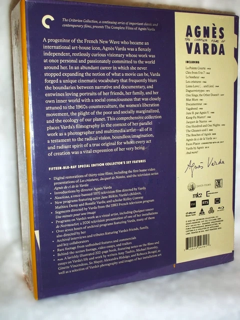 THE COMPLETE FILMS OF AGNES VARDA Blu Ray Criterion Collection Limited ...