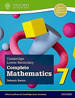 CAMBRIDGE LOWER SECONDARY Complete Mathematics 7: Student Book (Second Edition), $35.38 ...