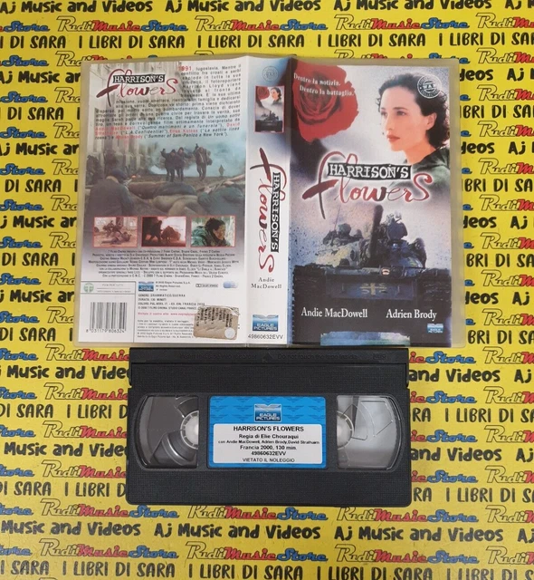 VHS FILM HARRISON'S FLOWERS 2002 andie macdowell adrien brody EAGLE ...