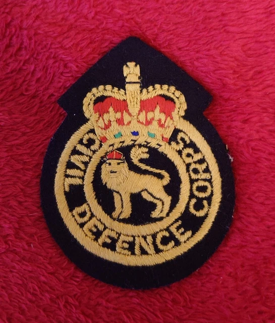 Insigne Tissu Patch écusson Corps De Défense Civil Eur 15 00