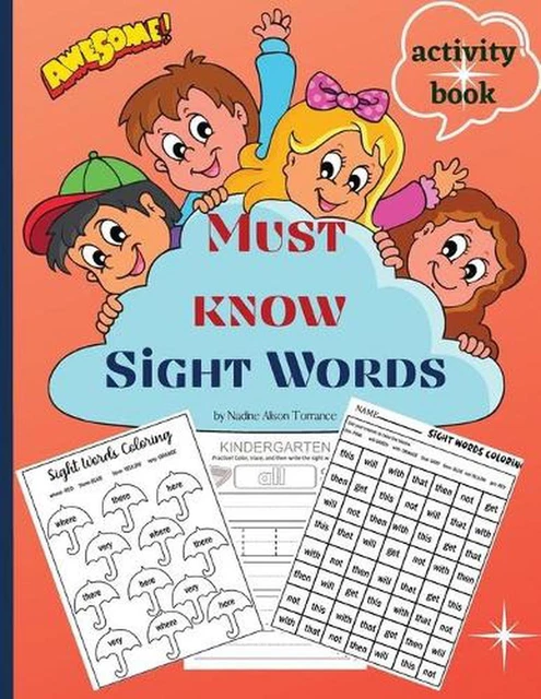 MUST KNOW SIGHT Words activity book: Learn, Trace, Practice and Color ...