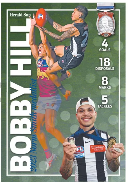 Laminated Big 420mm 2023 Collingwood Magpies Afl Football Team Poster