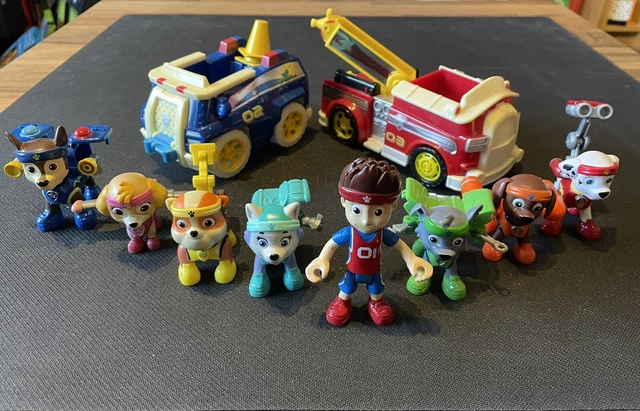 PAW PATROL RARE All Star Pups Complete Set inc. Ryder & Everest plus 2 ...
