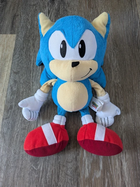 RARE SONIC THE Hedgehog 12 Inch Classic Sonic Plush Soft Toy Tomy 2016 ...