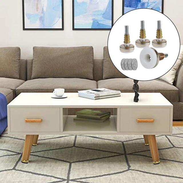 SECURE AND STABLE Furniture Support Swivel Leveling Legs for Tables ...