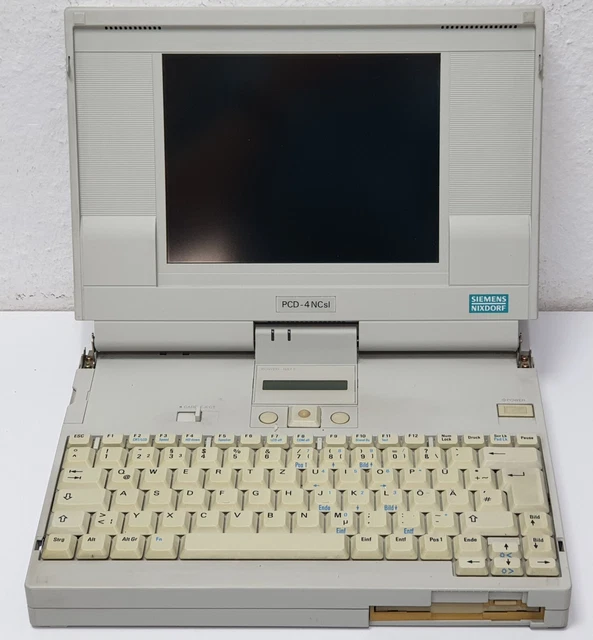 SIEMENS SUPER RETRO 10,4" Notebook Laptop Intel 486Dx4 COM FLOPPY PS/2 ...
