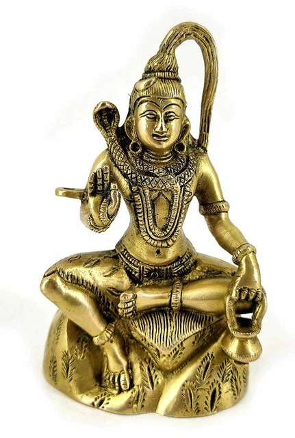 LORD SHIVA LAITON Statue Religieux Force Dieu Sculpture Idol Figurine ...