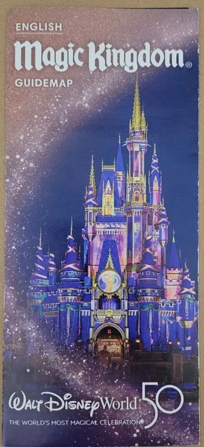 NEW WALT DISNEY World Theme Park Guide Map Magic Kingdom Splash Mountain!! COVID £1.63 - PicClick UK