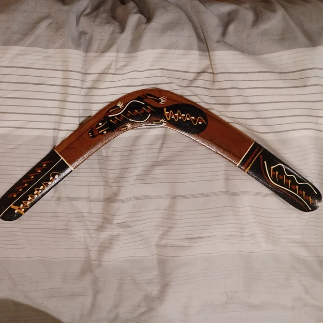 WOODEN BOOMERANG HAND Painted Aboriginal Art Boomerang by Joe Skeen £6. ... WOODEN BOOMERANG HAND Painted Aboriginal Art Boomerang by Joe Skeen £6. ...