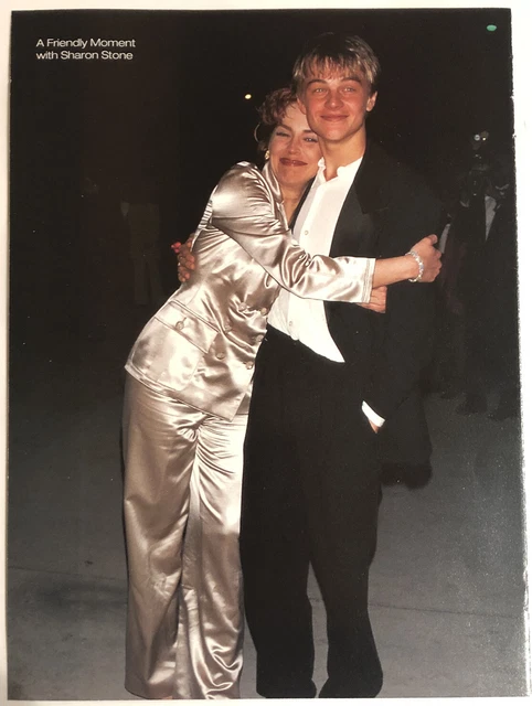 LEONARDO DICAPRIO SHARON Stone magazine pinup clipping EUR 5,95 ...