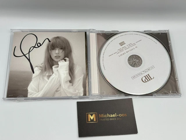 TAYLOR SWIFT SIGNED Tortured Poets Department The Manuscript CD Photo ...