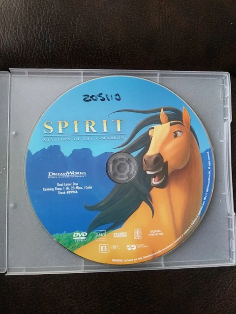 SPIRIT: STALLION OF the Cimarron (DVD, 2002) DISC ONLY. Region EUROPE £ ...