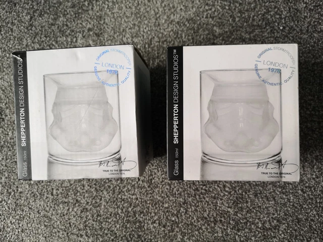 STAR WARS STORMTROOPER Inverted Whisky Glasses - Set of 2 - Shepperton ...