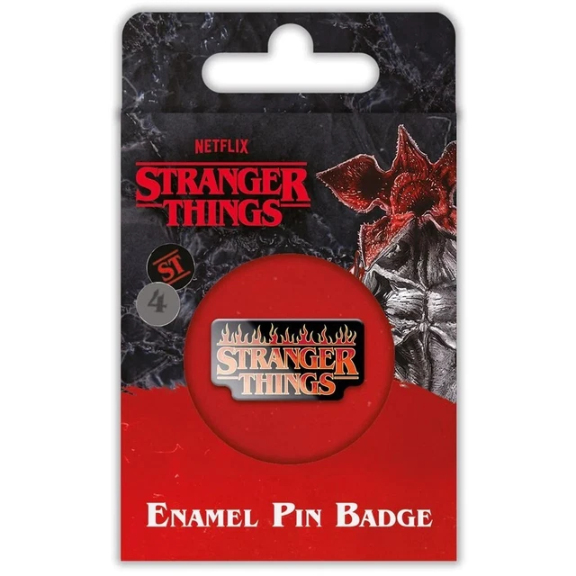 STRANGER THINGS FIRE Logo Enamel Pins Badge (Netflix Serie) NEW NEUF ...