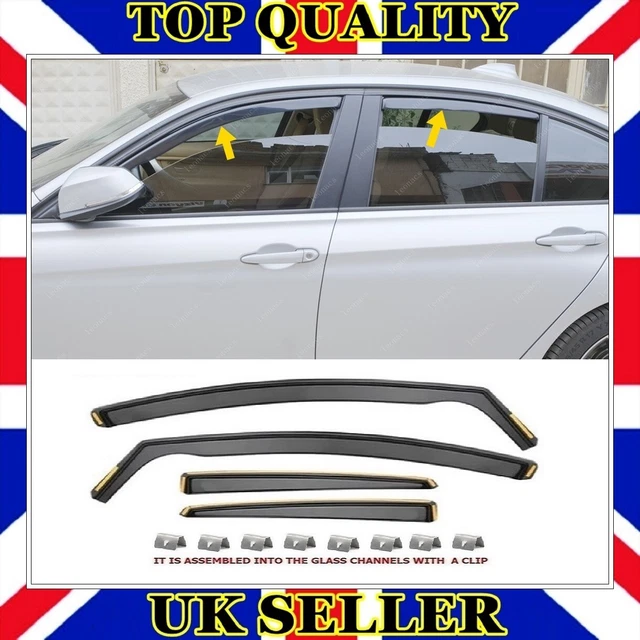WINDOW VISOR WIND Deflector with clips For BMW 3 series F30 SALOON 2012 ...