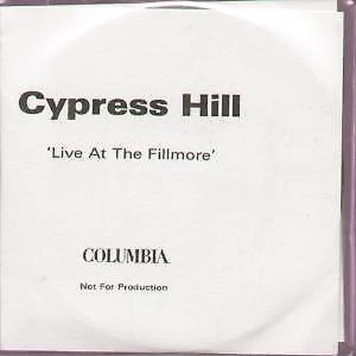CYPRESS HILL LIVE At the Fillmore CDr UK Columbia cd-r promo $10.47 ...