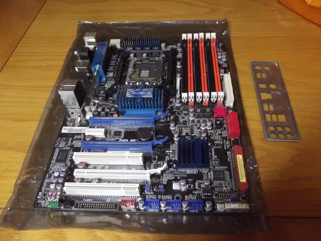 MOTHERBOARD ASUS P6T SE LGA 1366 6-ram slots + backplate £39.99 ...