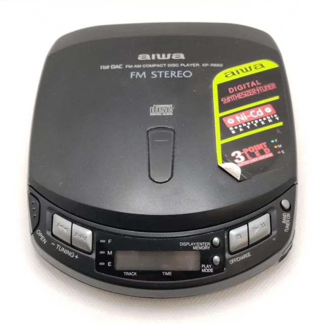 AIWA XP-R650 1 Bit DAC Portable CD Player and FM / AM Radio £26.00 ...