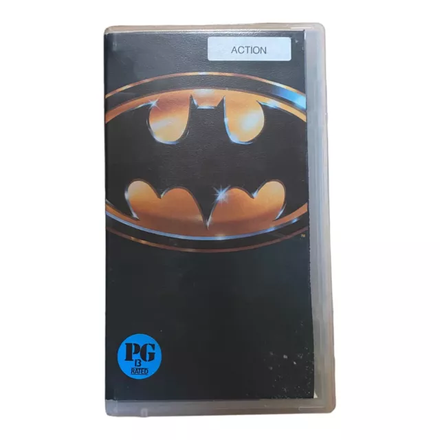 Batman Vhs 1989 Michael Keaton Jack Nicholson Tim Burton Cut Box Former