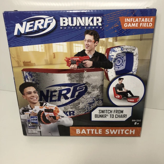 NERF BUNKR BATTLE Switch Gaming Chair & Footrest Set New £25.99 ...