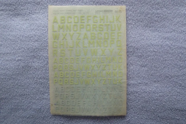LETRASET DECAL SHEET M15 (RAF Markings in Sky & Grey) For 1/72nd ...