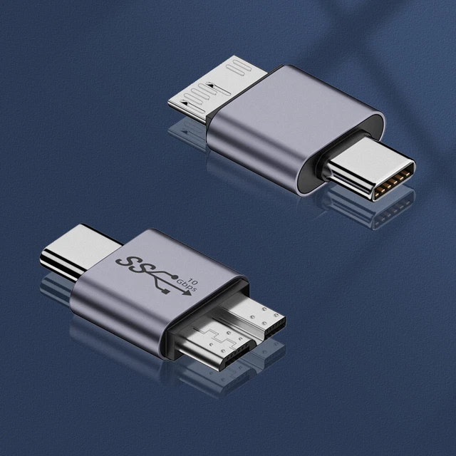 DATA TRANSFER ADAPTER for Hard Drive Cable (Type C male to Micro B ...