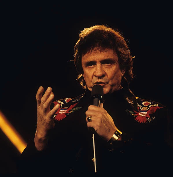 JOHNNY CASH ON Stage In London 1986 MUSIC SINGER OLD PHOTO 2 EUR 5,15 ...