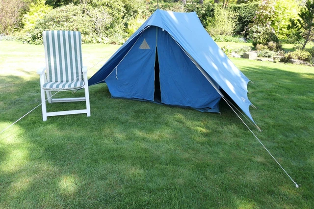 VINTAGE FRENCH MARECHAL 2 man Tent 1950s/60's camping Retro cotton ...
