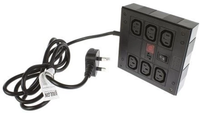 IEC C13 6 Gang Power Distribution Unit Filtered, 10A, 250 V ac, Fused £ ...