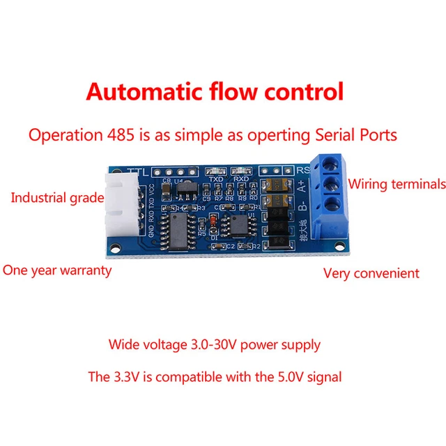 TTL TO RS485 Converter Module Hardware Auto Control for Arduino AVR 3 ...
