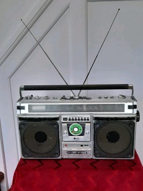 VINTAGE 80S CLASSIC Sharp Boombox GF-8585 Radio Cassette Player For ...