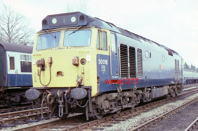 ORIGINAL RAILWAY SLIDE Class 50 50016 at East Grinstead 07.04.79 £5.00 ...
