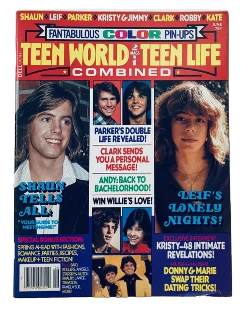 TEEN WORLD/TEEN LIFE June 1978 2in1 Issue Shaun Cassidy Leif Garret w ...