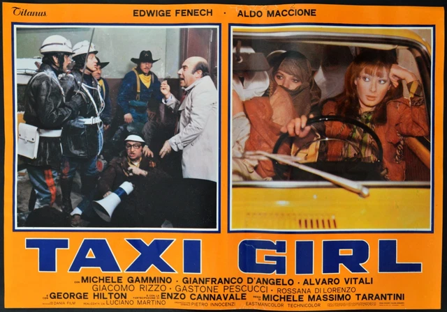 FOTOBUSTA TAXI GIRL EDWIGE FENECH ALDO MACCIONE ALVARO VITALI CANNAVALE ...