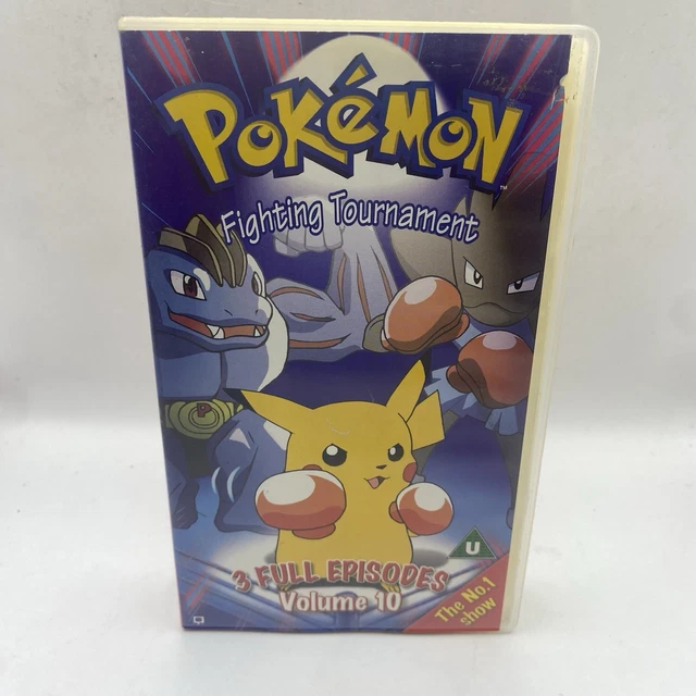 POKÉMON VHS VOLUME 10 Fighting Tournament (1999) VHS PAL YELLOW Tape ...