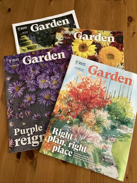 RHS GARDEN MAGAZINE Back Copies July- Oct 2024 4 Copies £3.83 - PicClick UK