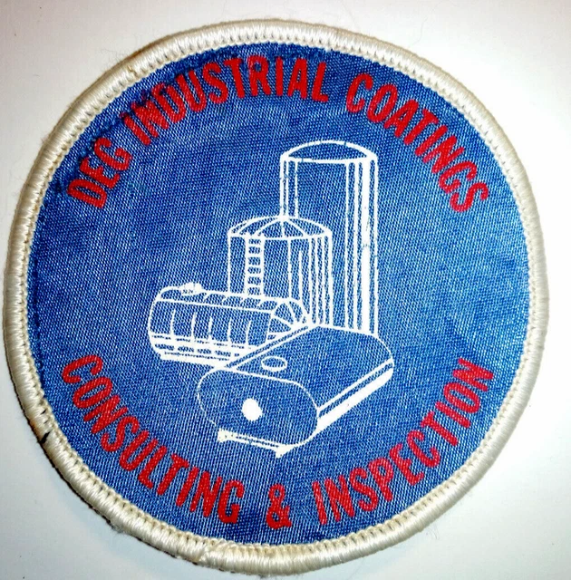 VINTAGE DEG INDUSTRIAL Coatings Consulting & Inspection Patch Badge ...