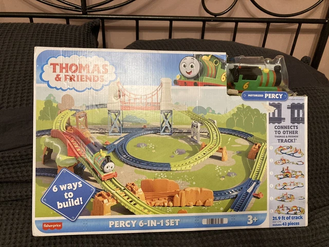 THOMAS & FRIENDS Percy 6-in-1 Motorized Train and Track Set Mattel BNIB ...