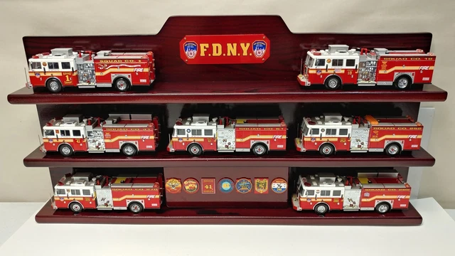CODE 3 COLLECTIBLES FDNY Full Squad Set With Display! Rare 1:64 Die ...