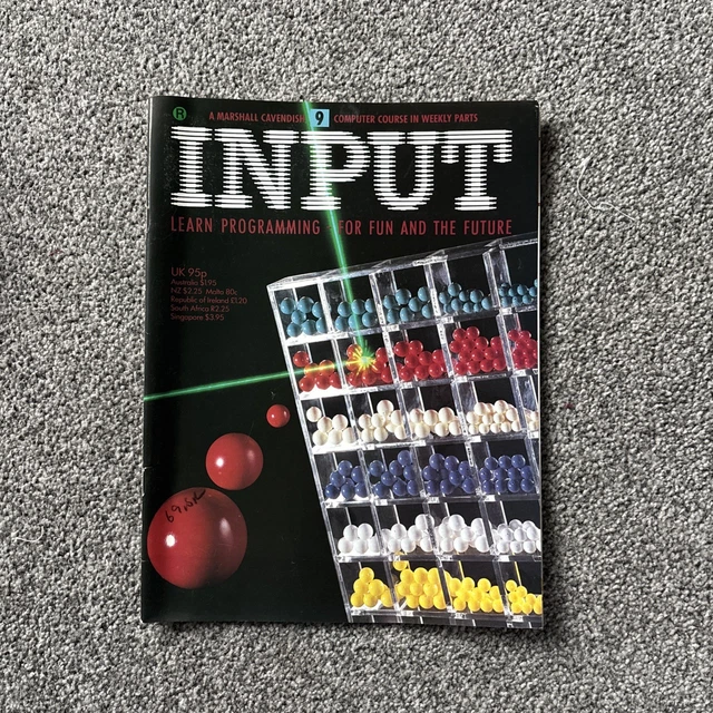 INPUT MAGAZINE MARSHALL Cavendish Issue No. 9 1984 Computer Programming ...