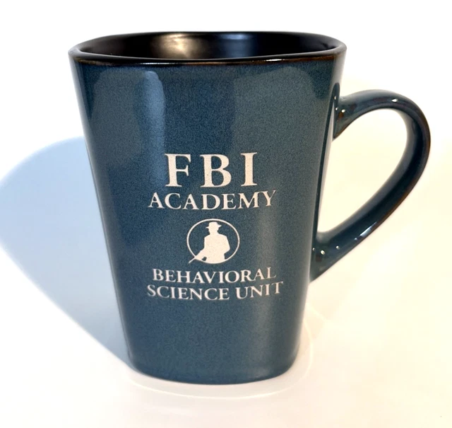 FBI ACADEMY BEHAVIORIAL Science Unit Incised Blue Mug Ceramic 12 Oz $14 ...