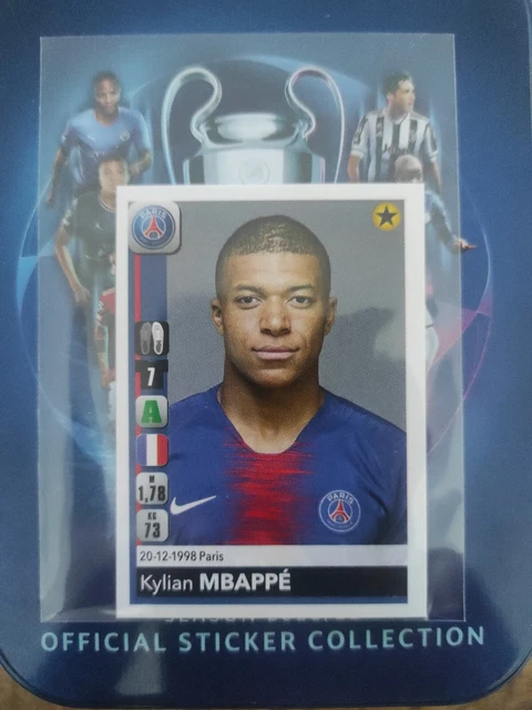 STICKER PANINI Foot 2018/2019 Kylian Mbappe Paris Psg # 369 Rookie Rc ...