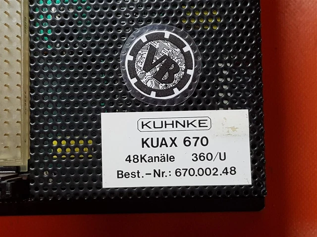 KUHNKE KUAX 670/48 Canaux 360 / U / 670.002.8 Pupitre Opérateur EUR 504 ...