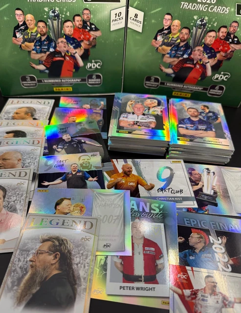 PANINI PDC WORLD Championship 2026 # LOT / BULK - 100 Base & Insert ...