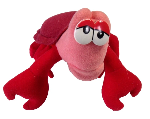 DISNEY SEBASTIAN THE Crab Plush The Little Mermaid Stuffed Animal Toy £ ...