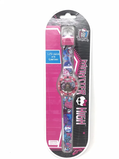 MONSTER HIGH GIRL Wrist Watch Electronic LCD Digital Display Skulls ...
