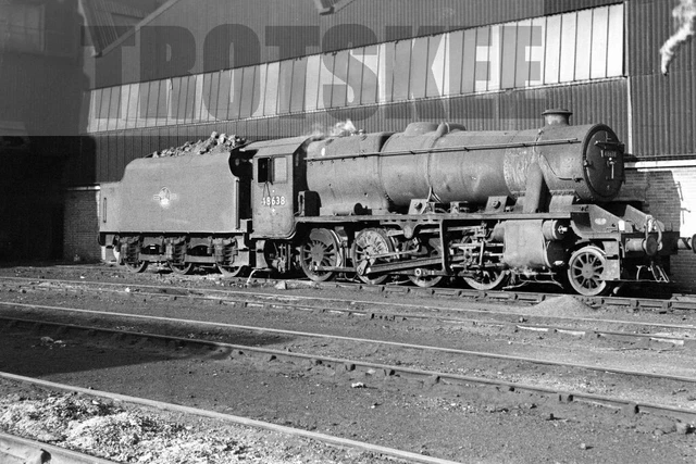 35MM NEGATIVE BR British Railways Steam Loco 48638 Class 8F-A Southall ...