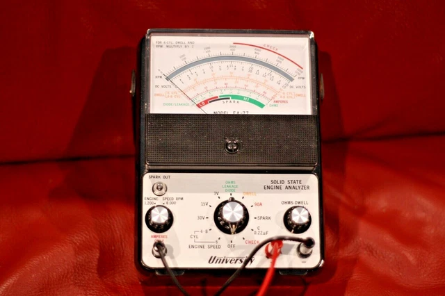 VINTAGE UNIVERSITY EA-77 Solid State Engine Analyzer Tachometer ...