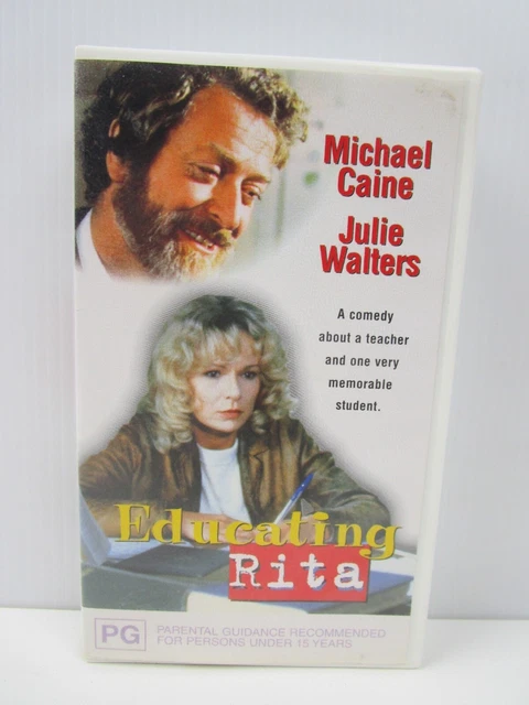 EDUCATING RITA, MICHAEL Caine, Julie Walters, VHS Tape, Video, Movie PG ...